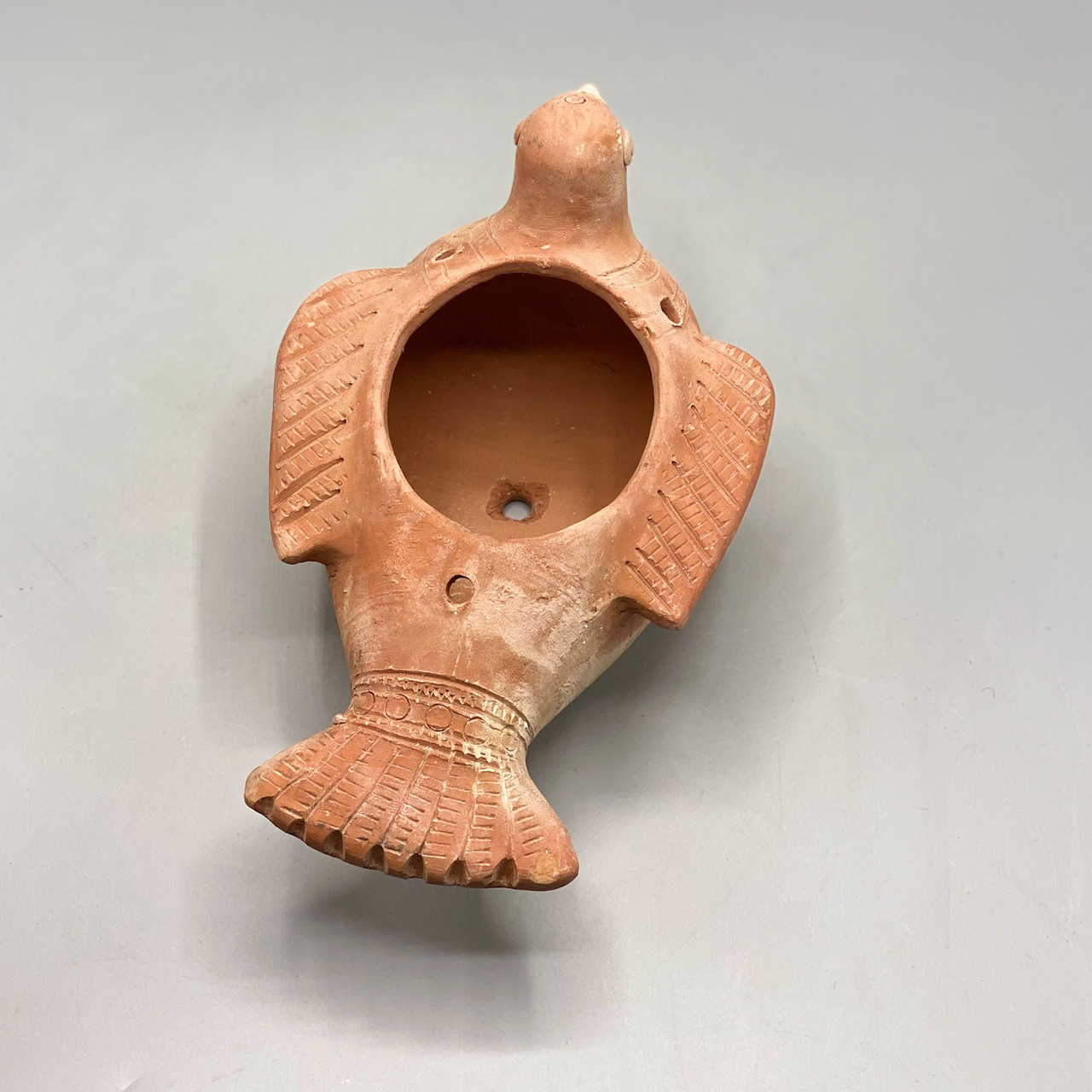 Handmade Engraved Terracotta Bird Planter - Ocean Springs Mercantile