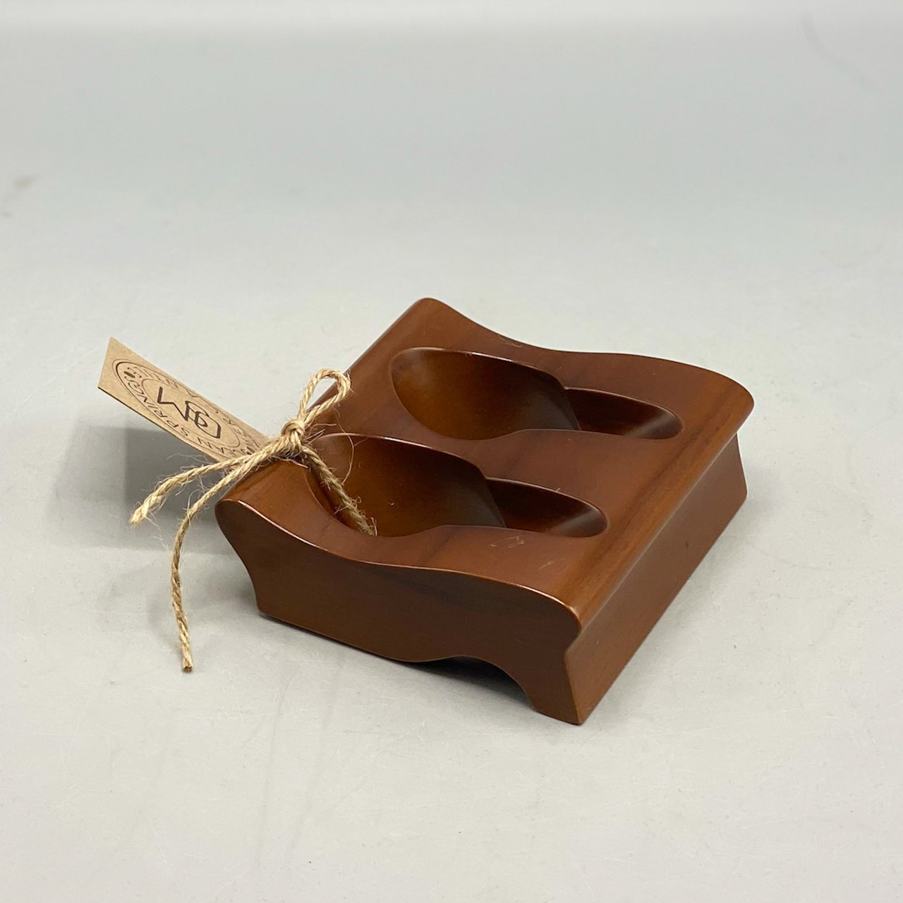 Vintage Dunhill Wood 2 Pipe Rest - Ocean Springs Mercantile