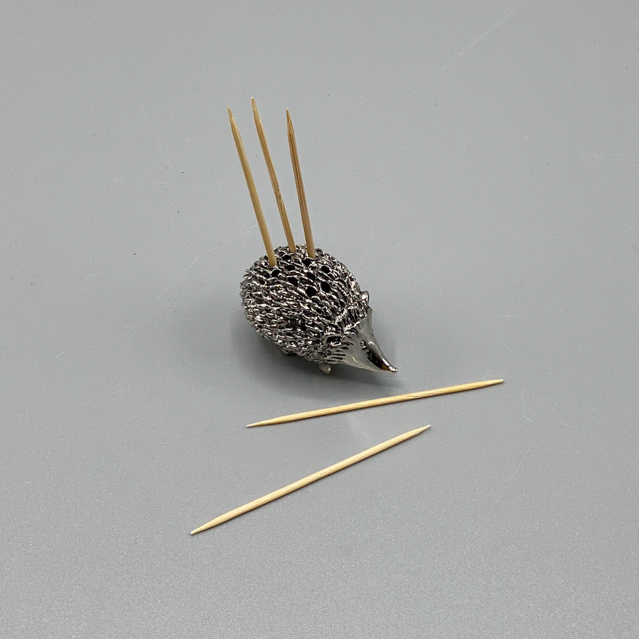 Pewter Hedgehog Toothpick Holder - Ocean Springs Mercantile