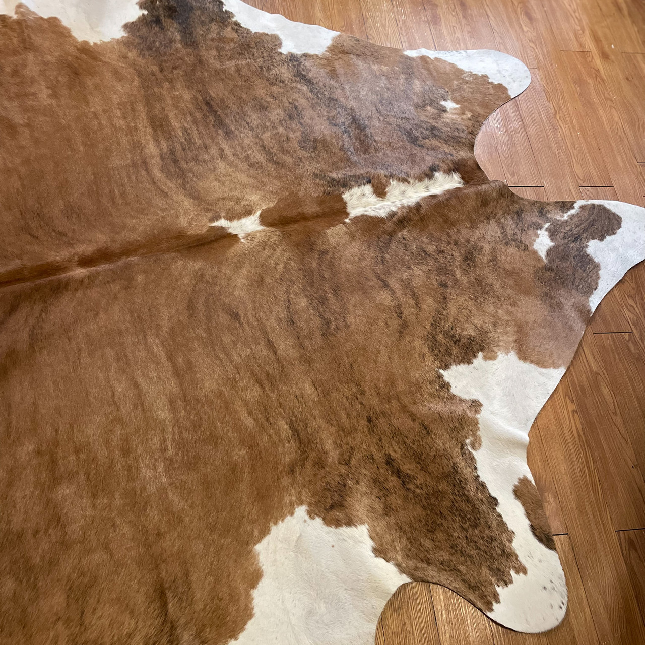 Large Caramel Brindle Cowhide Rug - Ocean Springs Mercantile