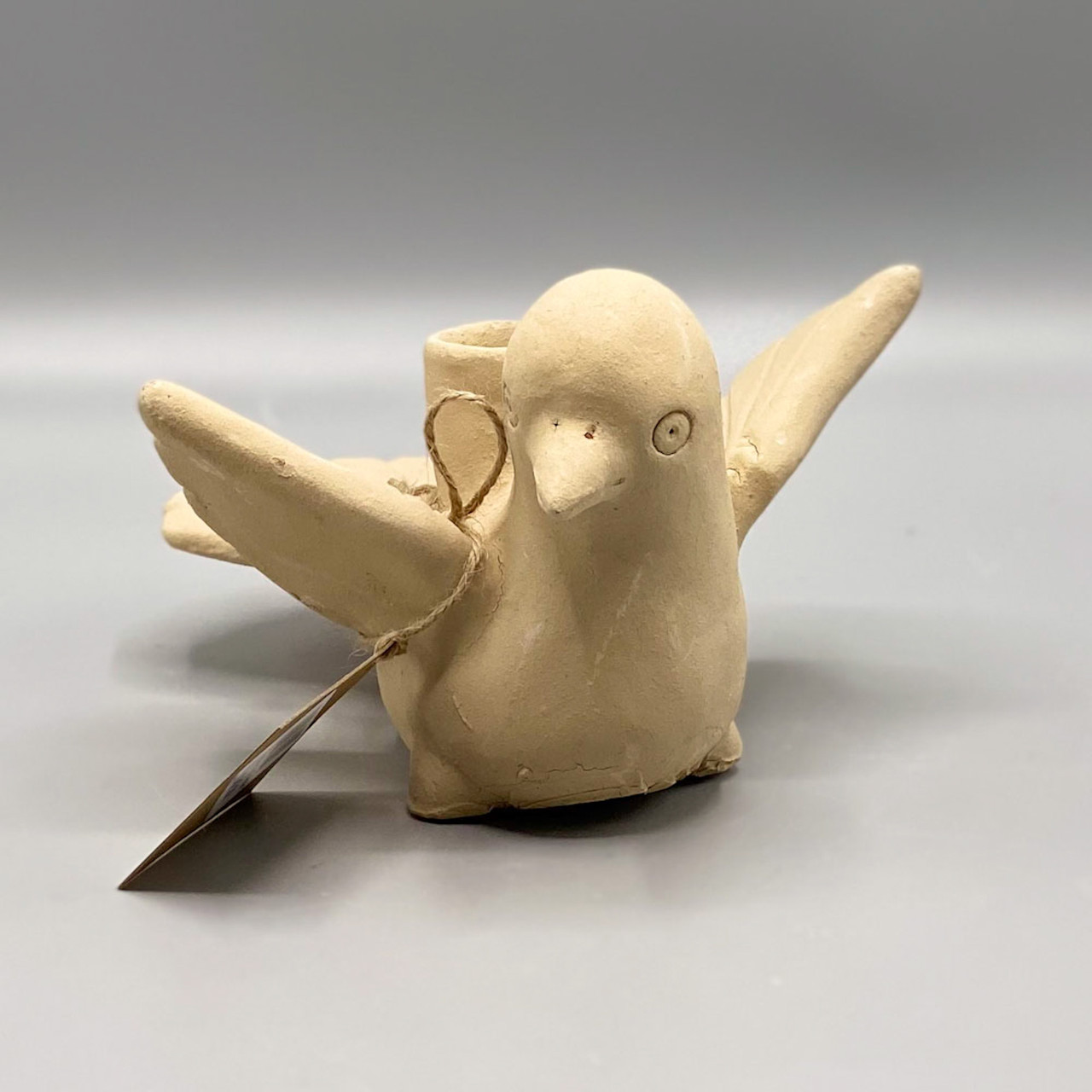 Clay Dove Taper Holder