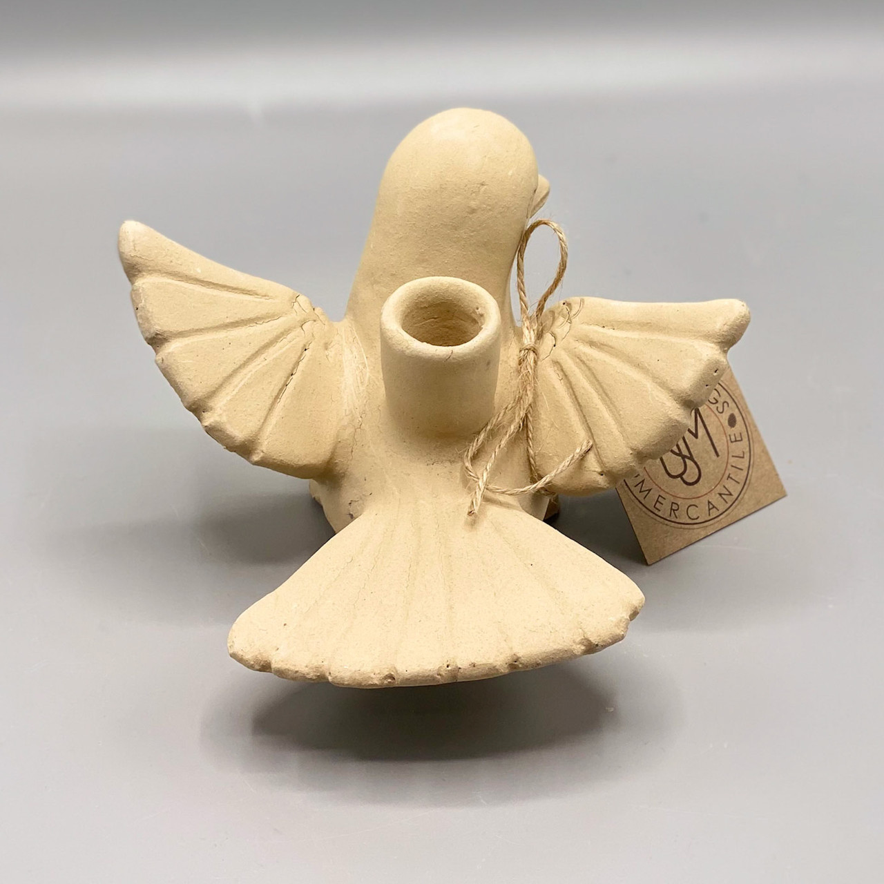 Clay Dove Taper Holder