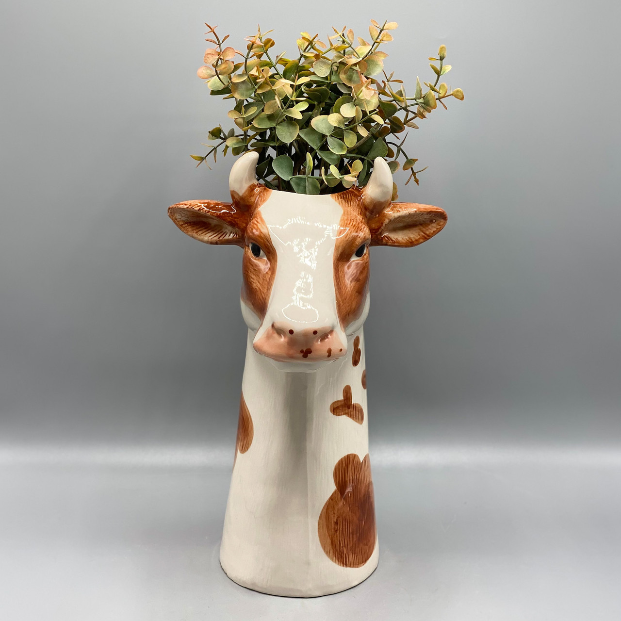 Hand Painted Cow Vase - Ocean Springs Mercantile