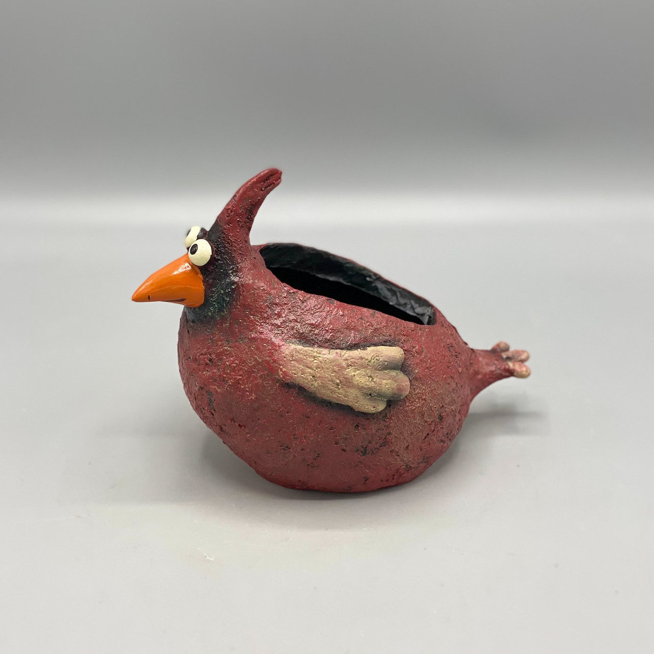 Red Cardinal Bird Planter - Ocean Springs Mercantile