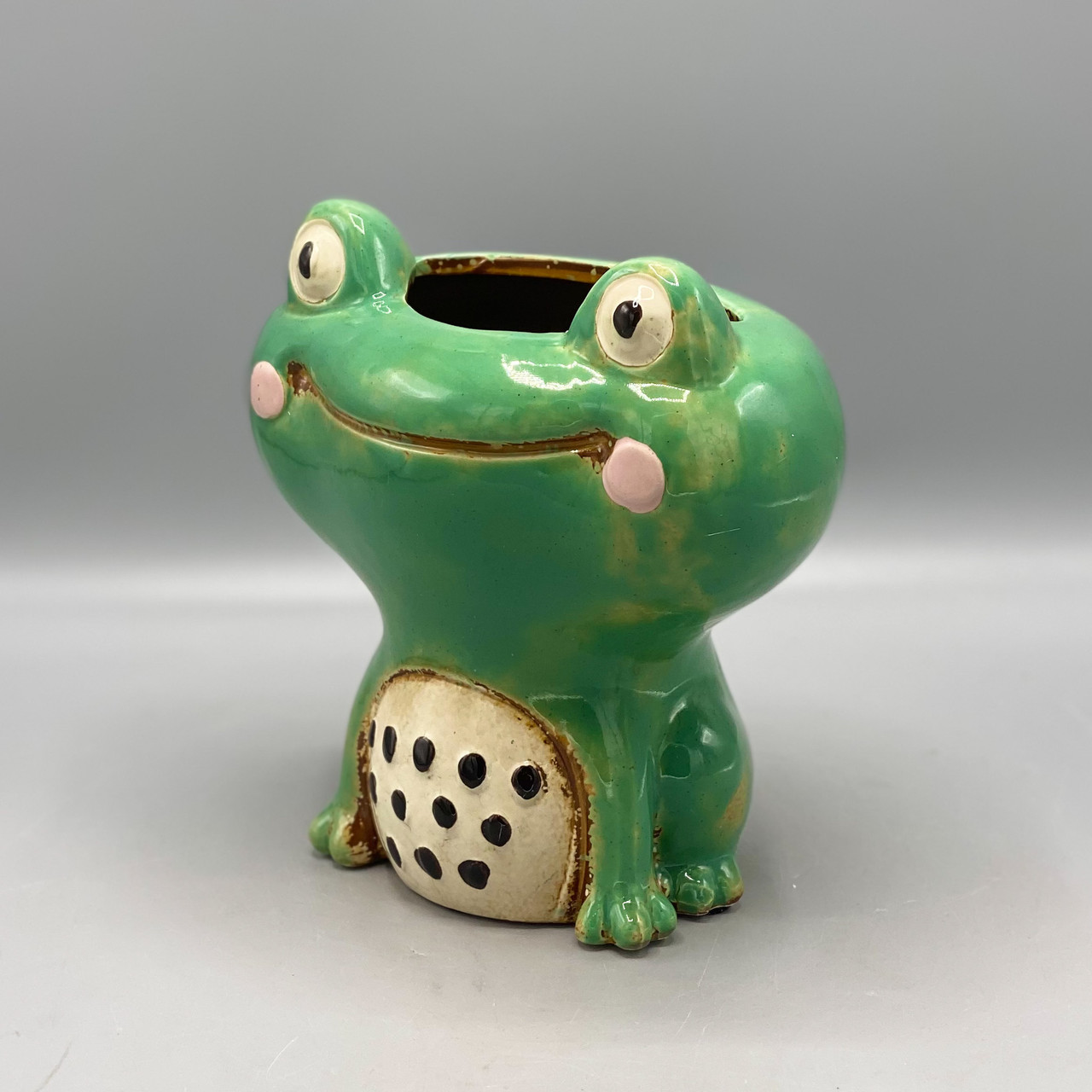 Ceramic Frog Planter - Ocean Springs Mercantile