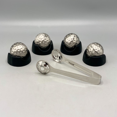 Golf Ball Stainless Whiskey Stones - Ocean Springs Mercantile
