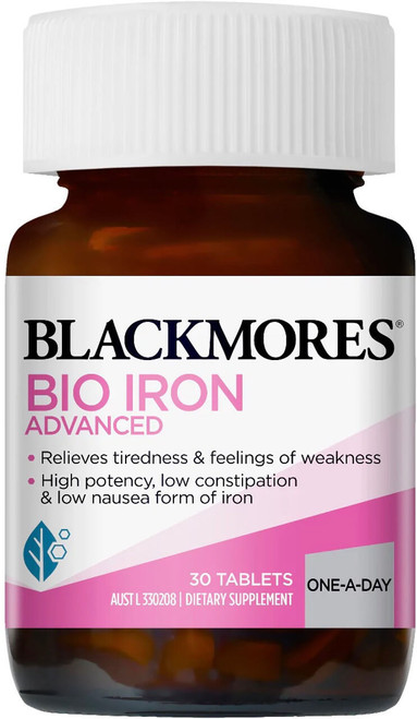 Blackmores Bio Iron Advanced 30 Tablets - Holistic Health and Beauty Shop