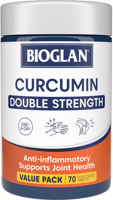 Bioglan Curcumin Double Strength 1200mg 70 Tabs x 3 Pack - Holistic ...