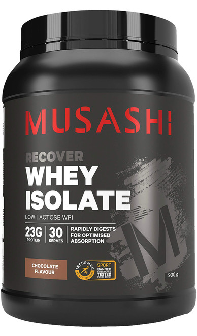 Musashi Whey Isolate Chocolate 900g - Holistic Health and Beauty Shop
