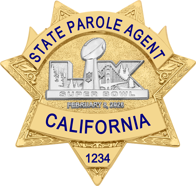 Super Bowl LX Badges - California State Parole - IPGBadges