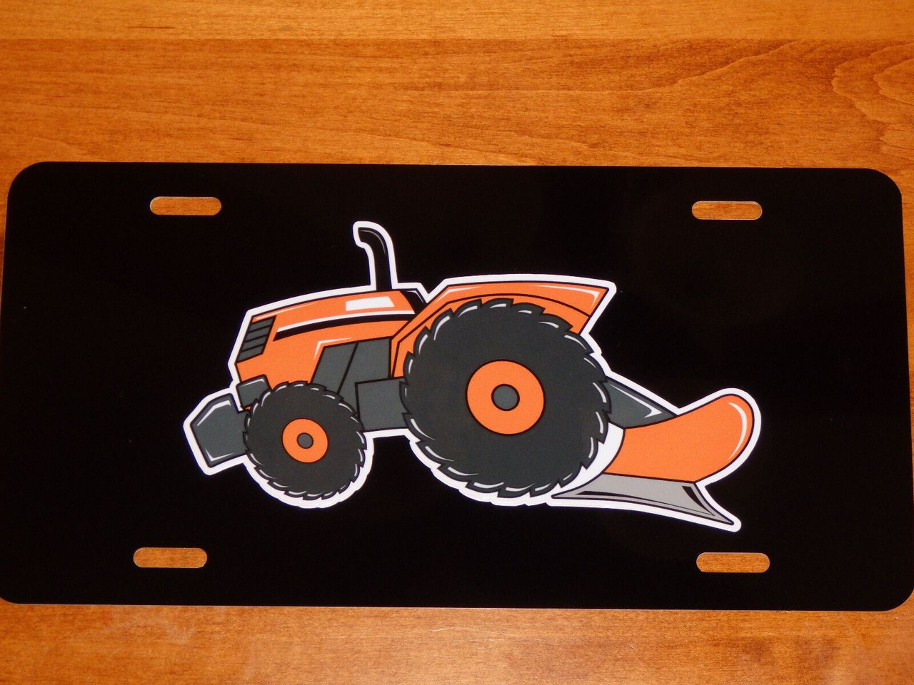 KUBOTA Tractor Original artwork LICENSE PLATE on BLACK or WHITE ...
