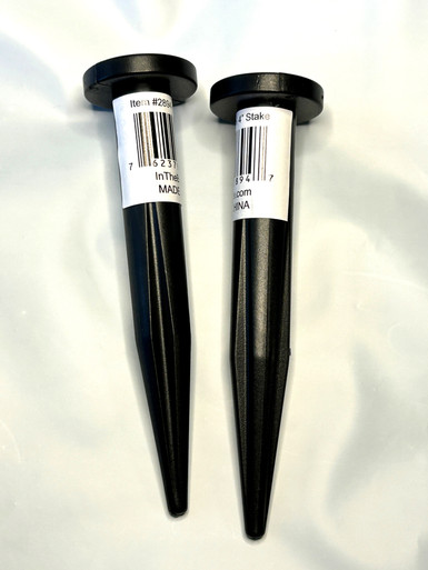 PACK OF 2 - MINI 4 inch Small GROUND STAKES for small wind spinners ...