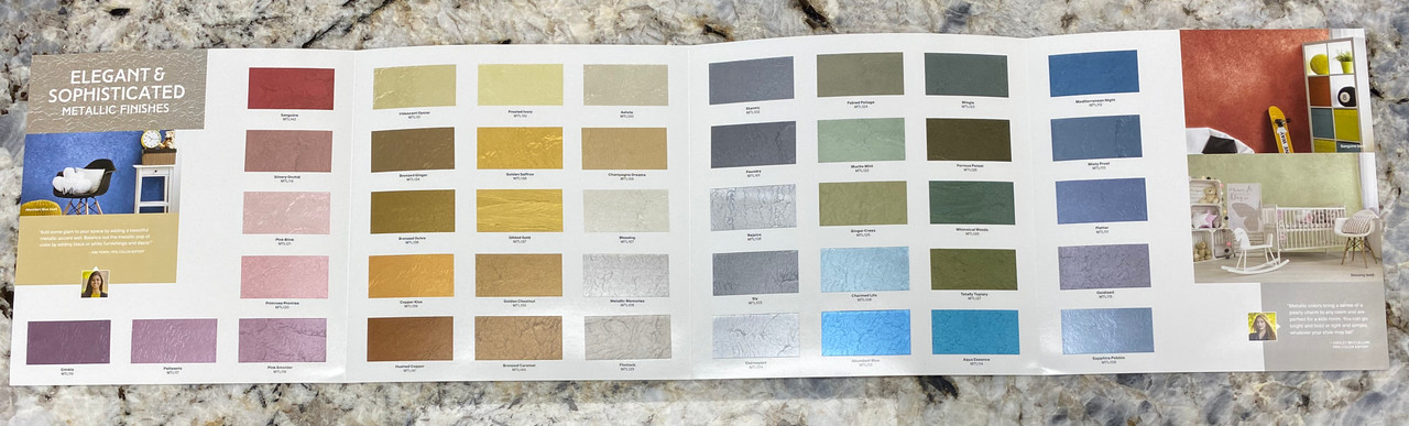 PPG Metallic Tones Color Chart