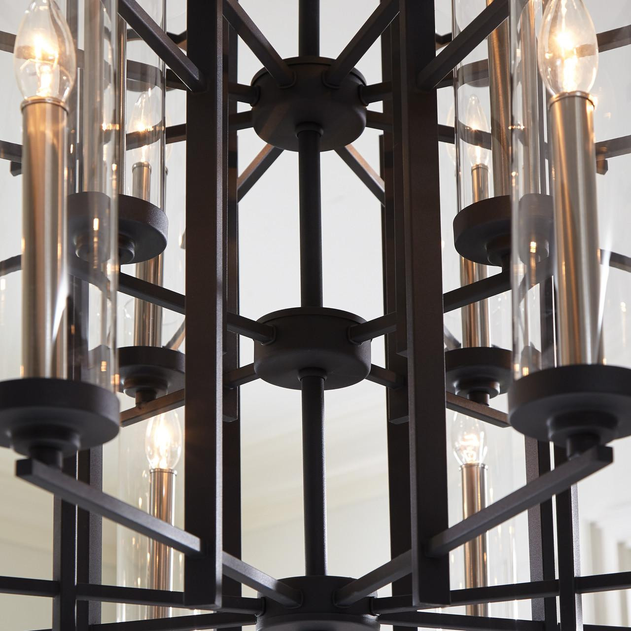 Extra Large Chandelier, Generation Lighting F2629/8+4AF/BS AC4A2 ...