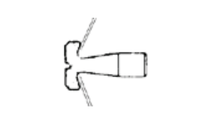 Reverse Angle Nozzle Tip for Binks Extensions