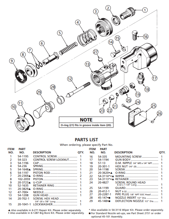 Binks Model 30 HF Automatic Glass Bead Gun Manual