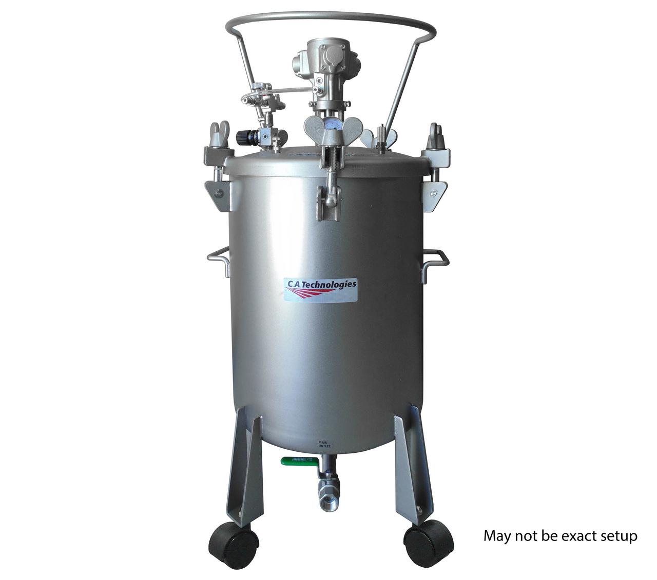C.A. Technologies 12 1/2 Gallon Stainless Steel Tank, Bottom Outlet, 1 ...