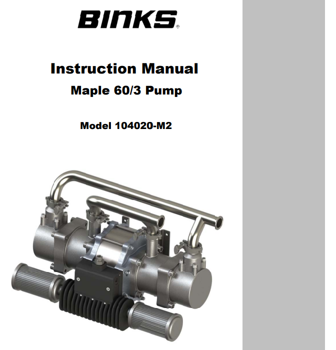 Binks Maple Pump Manuals - Binks Manuals Archive by CET