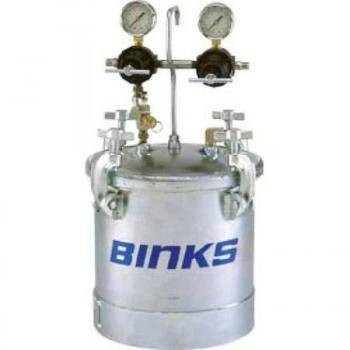 83C-220 | Binks 2 Gallon Pressure Pot (Zinc Plated, Dual Regulators ...