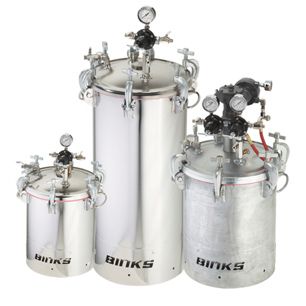 Binks Spray Guns, Pressure Tanks, Pumps - Quick Shipping + Tech Support