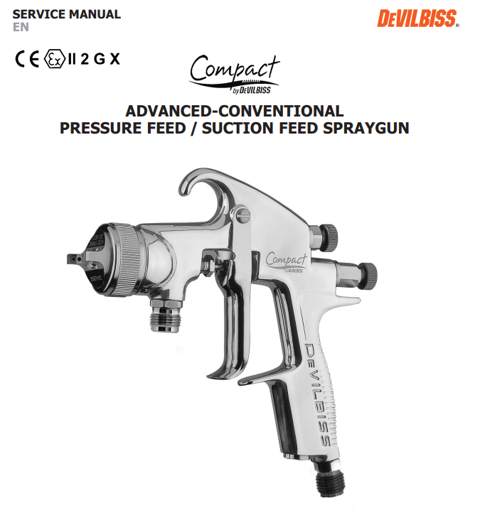 Devilbiss Compact Manual (Conventional, Pressure Feed)