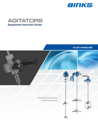Binks Agitator Manuals - CET Binks Accessories Guides