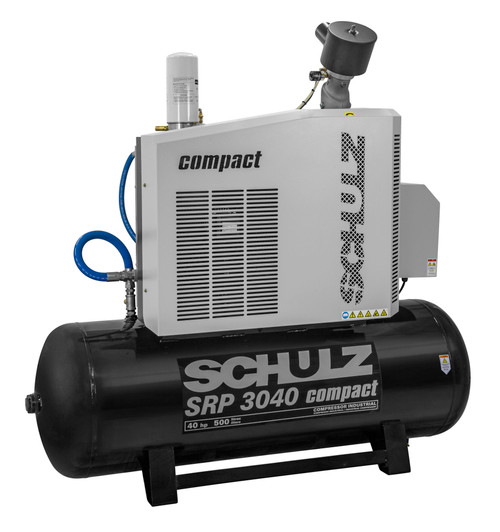 Schulz 40 HP Rotary Screw Air Compressor | 89 CFM 460V