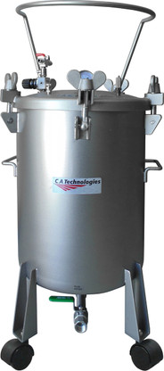 12 1/2 Gallon Stainless Steel Bottom Outlet Tank (2 Reg, Agitated)