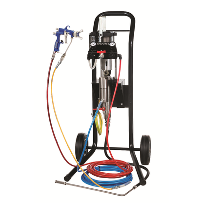 Binks MX412 Air Assist Airless Pump Cart Mount Spray Kit (AA 1600 Gun ...