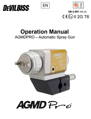 Devilbiss AGMD PRO Manual (HVLP & Transtech)