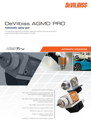 Devilbiss AGMD PRO Information Brochure