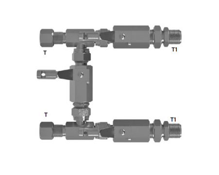 Hosco H Valve Assembly 3/8 BTF X 3/8 NPS Reverse Bulkhead