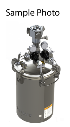 Binks 2 Gallon Pressure Tank (Stainless Steel, Piston Agitator, 1 ...