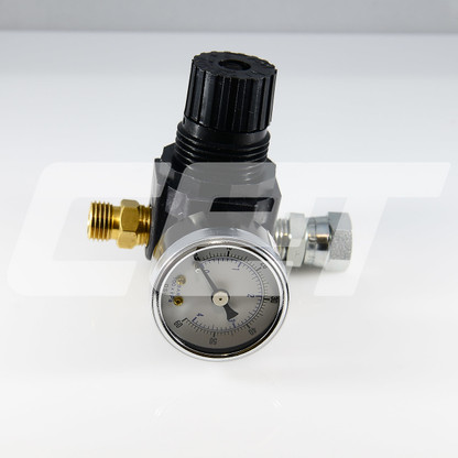 52-300 | MINI-GUN REGULATOR w/ Gage & Fittings | C. A. Technologies