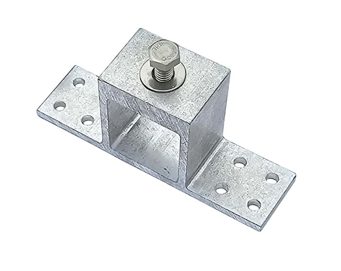 Unistrut Mounting Bracket for Exposed-Fastener Metal Roofs