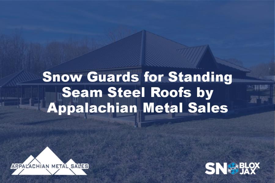 Snow Guards for Standing Seam Steel Roofs by Appalachian Metal Sales ...