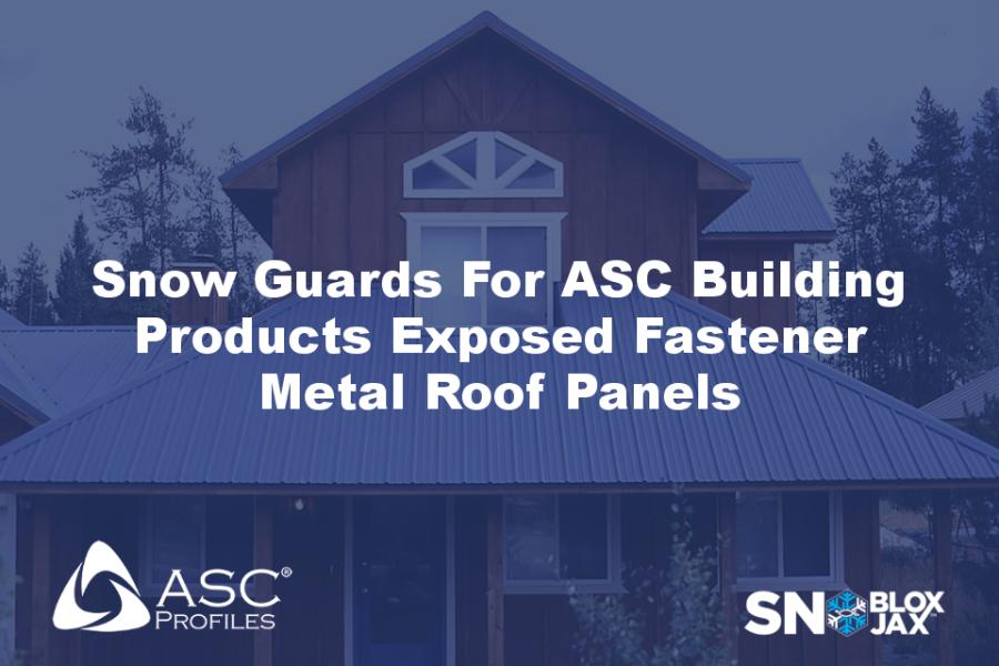 Snow Guards For ASC Building Products Exposed Fastener Metal Roof ...