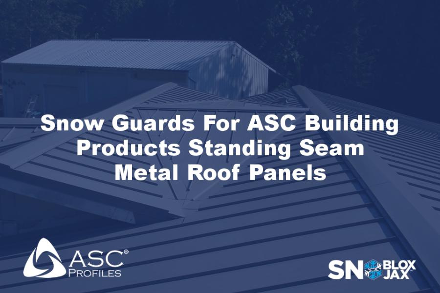 Snow Guards For ASC Building Products Standing Seam Metal Roof Panels ...