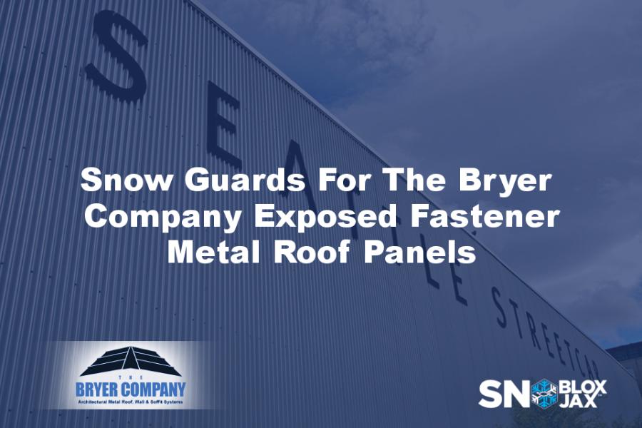 Snow Guards For The Bryer Company Exposed Fastener Metal Roof Panels ...