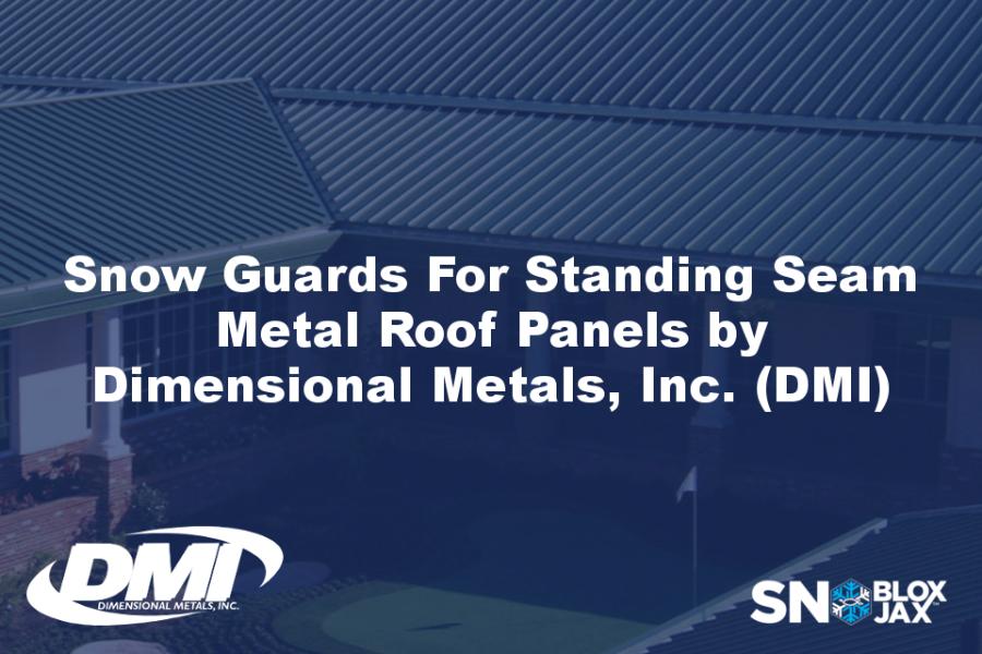 Snow Guards For Standing Seam Metal Roof Panels by Dimensional Metals ...