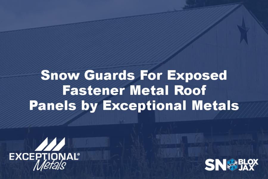 Snow Guards For Exposed Fastener Metal Roof Panels by Exceptional ...