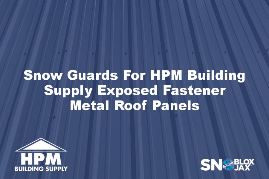 Snow Guards For HPM Building Supply Exposed Fastener Metal Roof Panels ...