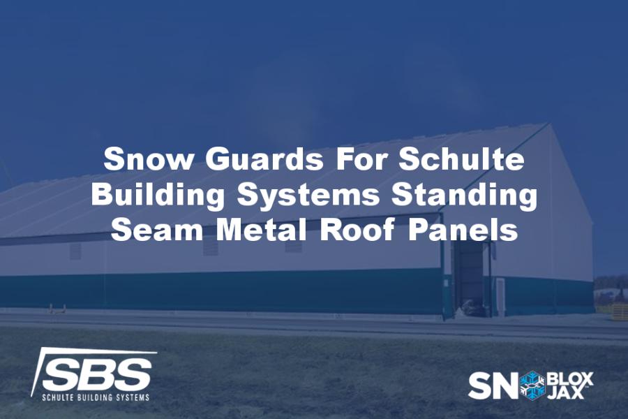 Snow Guards For Schulte Building Systems Standing Seam Metal Roof ...