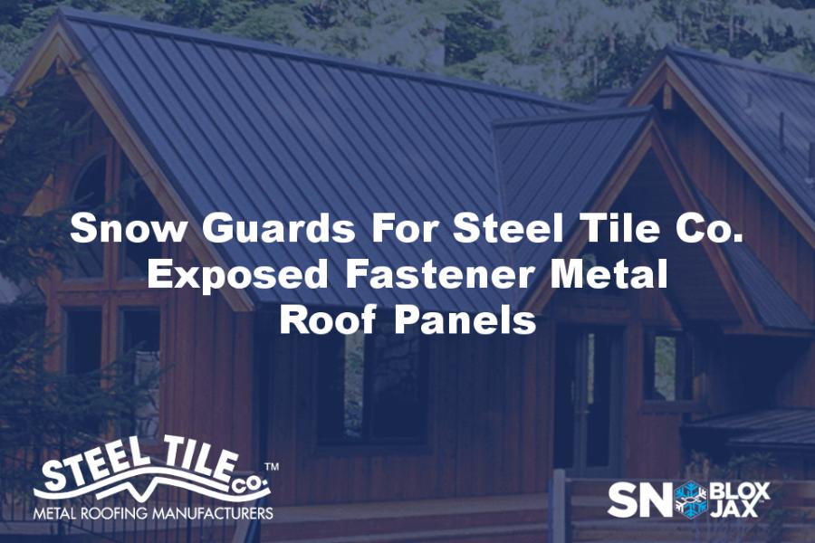 Snow Guards For Steel Tile Co. Exposed Fastener Metal Roof Panels ...