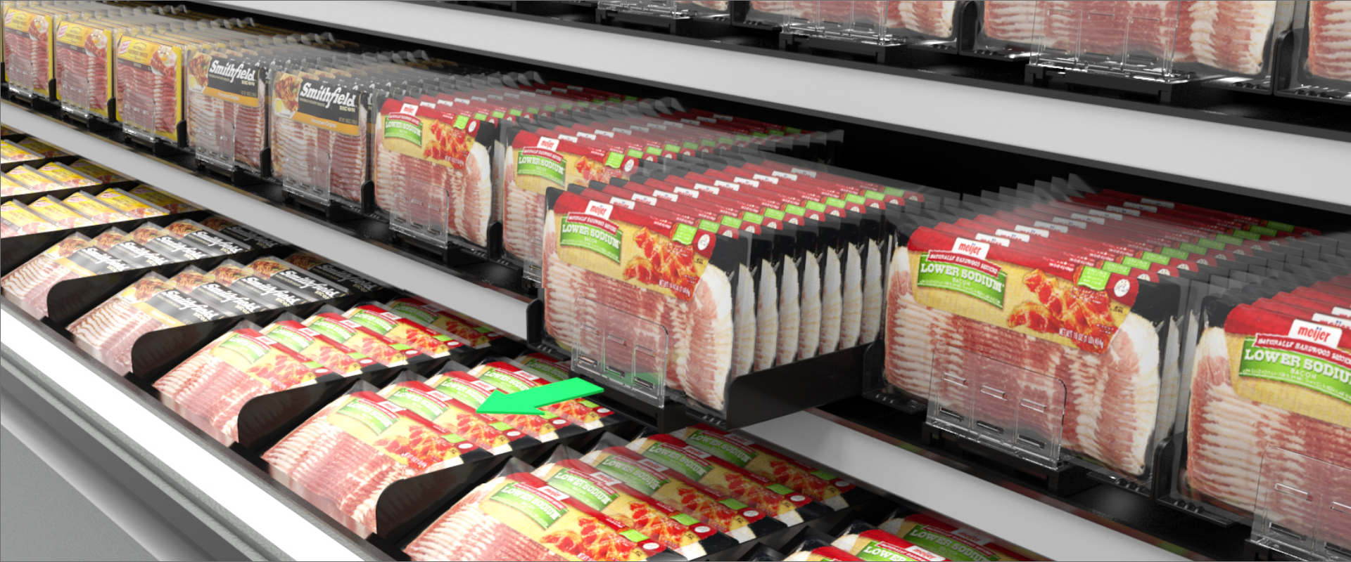 Tray Pusher Systems for Retail Shelves & Coolers | siffron