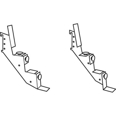 Fixed Tier Brackets for Modular Acrylic Shelving Systems | siffron