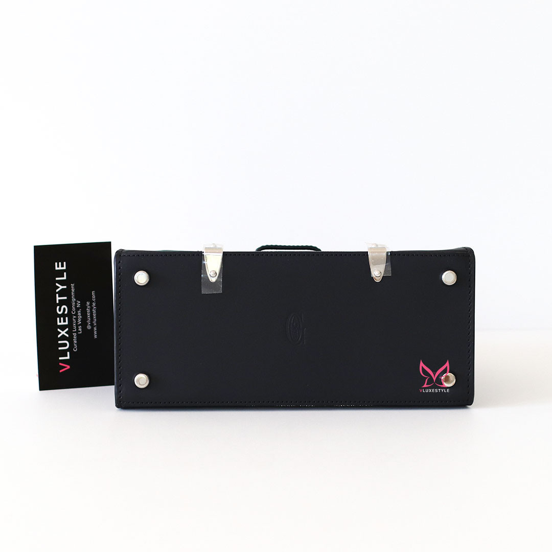 Saigon Mini Structure Bag Black Goyardine Palladium Hardware