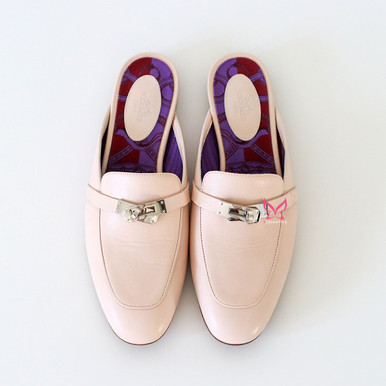 Oz Mule Goatskin Blanc Poros/Light Pink Palladium