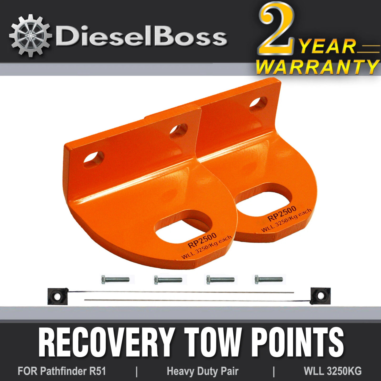 Recovery tow points for Nissan Pathfinder R51 - Diesel Boss