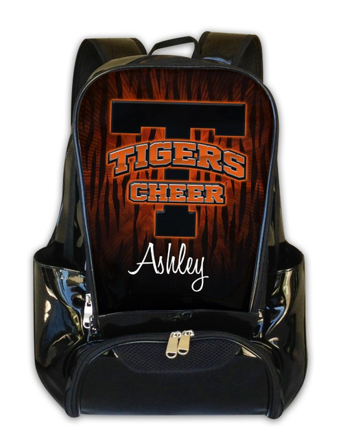 Customized and Personalized Tuckahoe Tigers Cheer Backpack